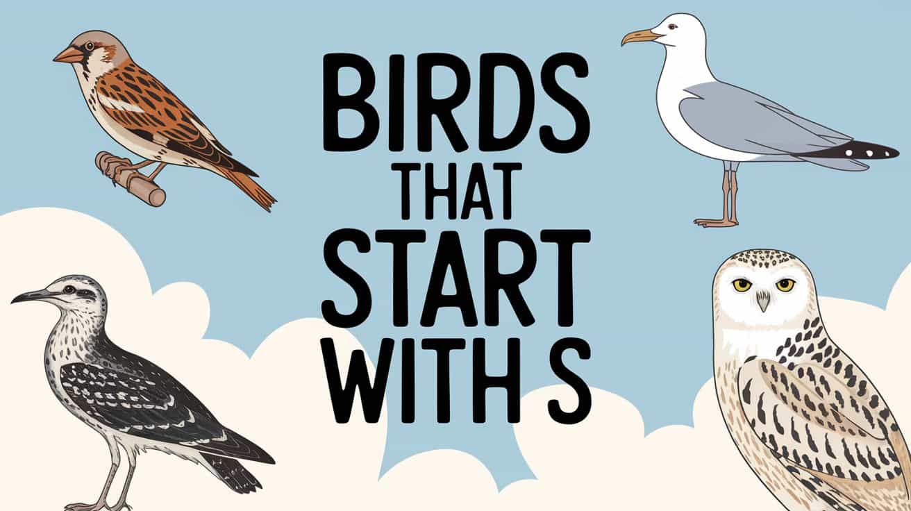 105 Birds that Start with S with Facts & Pictures - Meredith Plays