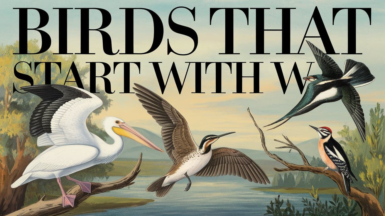 199 Birds that Start with W with Facts & Pictures - Meredith Plays