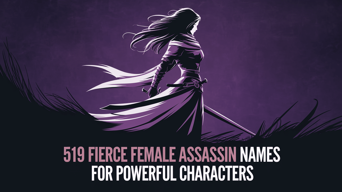519 Fierce Female Assassin Names for Powerful Characters - Meredith Plays