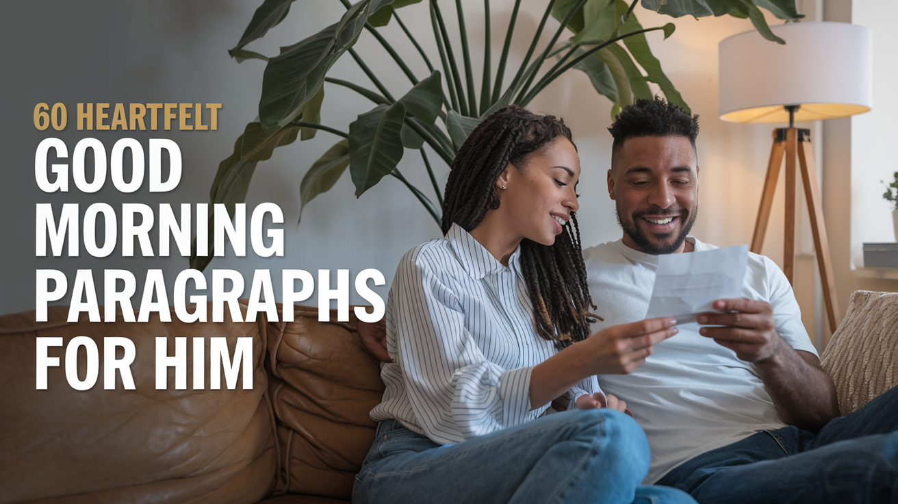 60 Heartfelt Good Morning Paragraphs for Him - Meredith Plays