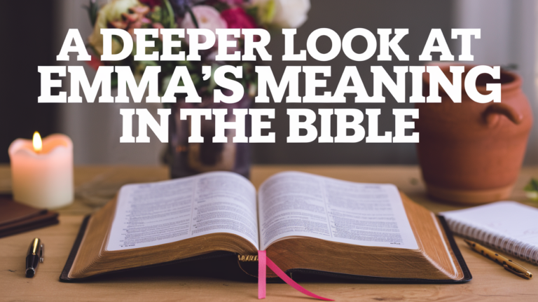 A Deeper Look at Emma's Meaning in The Bible - Meredith Plays