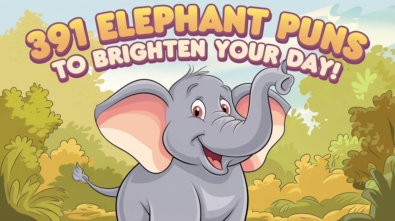 391 Elephant Puns to Brighten Your Day - Meredith Plays