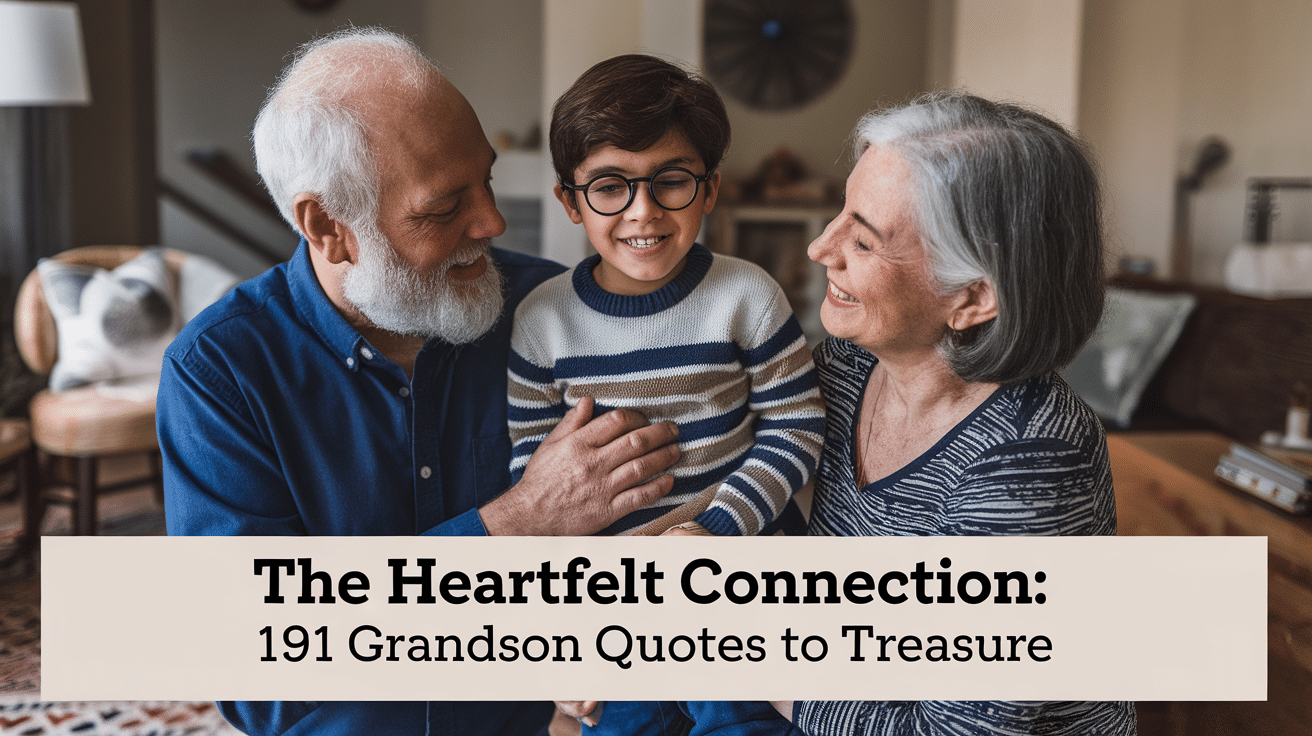 The Heartfelt Connection: 191 Grandson Quotes to Treasure - Meredith Plays