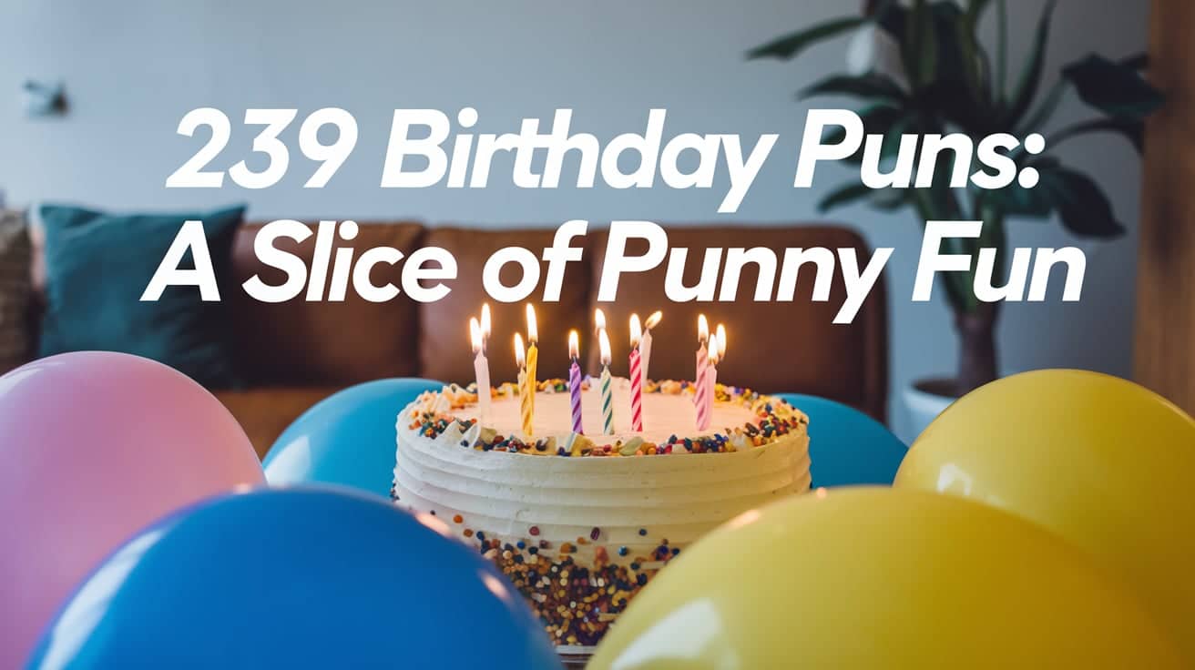 239 Birthday Puns: A Slice of Punny Fun - Meredith Plays
