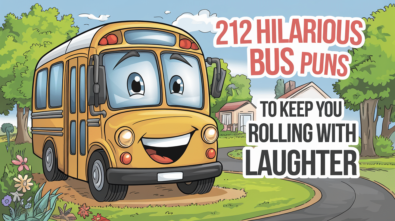 212 Hilarious Bus Puns to Keep You Rolling with Laughter - Meredith Plays