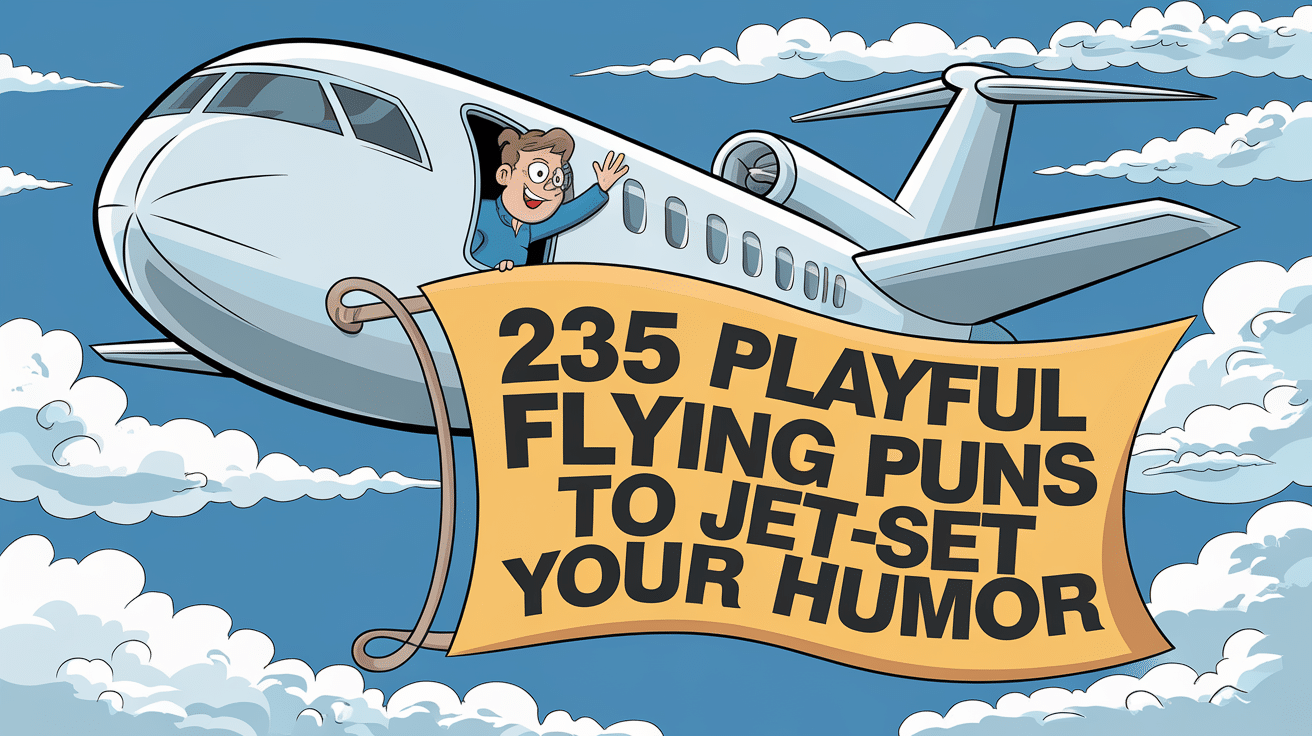 235 Playful Flying Puns to Jet-Set Your Humor - Meredith Plays