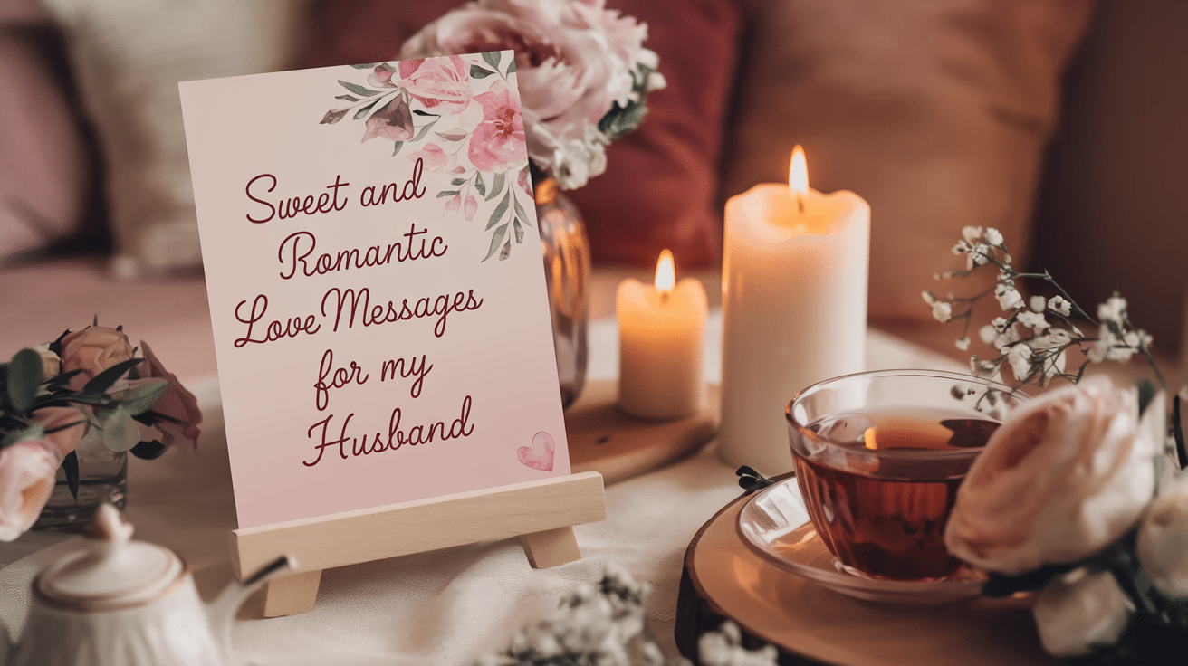 223 Sweet and Romantic Love Messages for My Husband - Meredith Plays