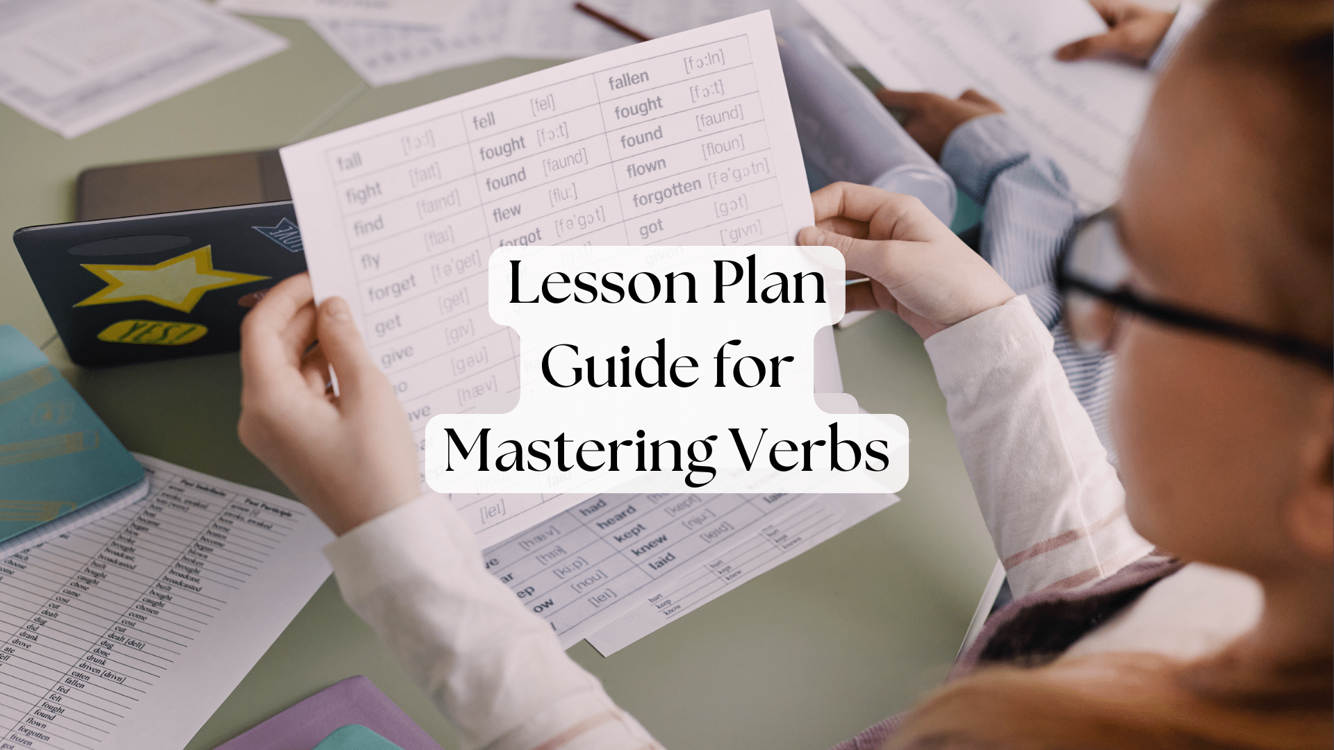 My Lesson Plan Guide for Mastering Verbs - Meredith Plays