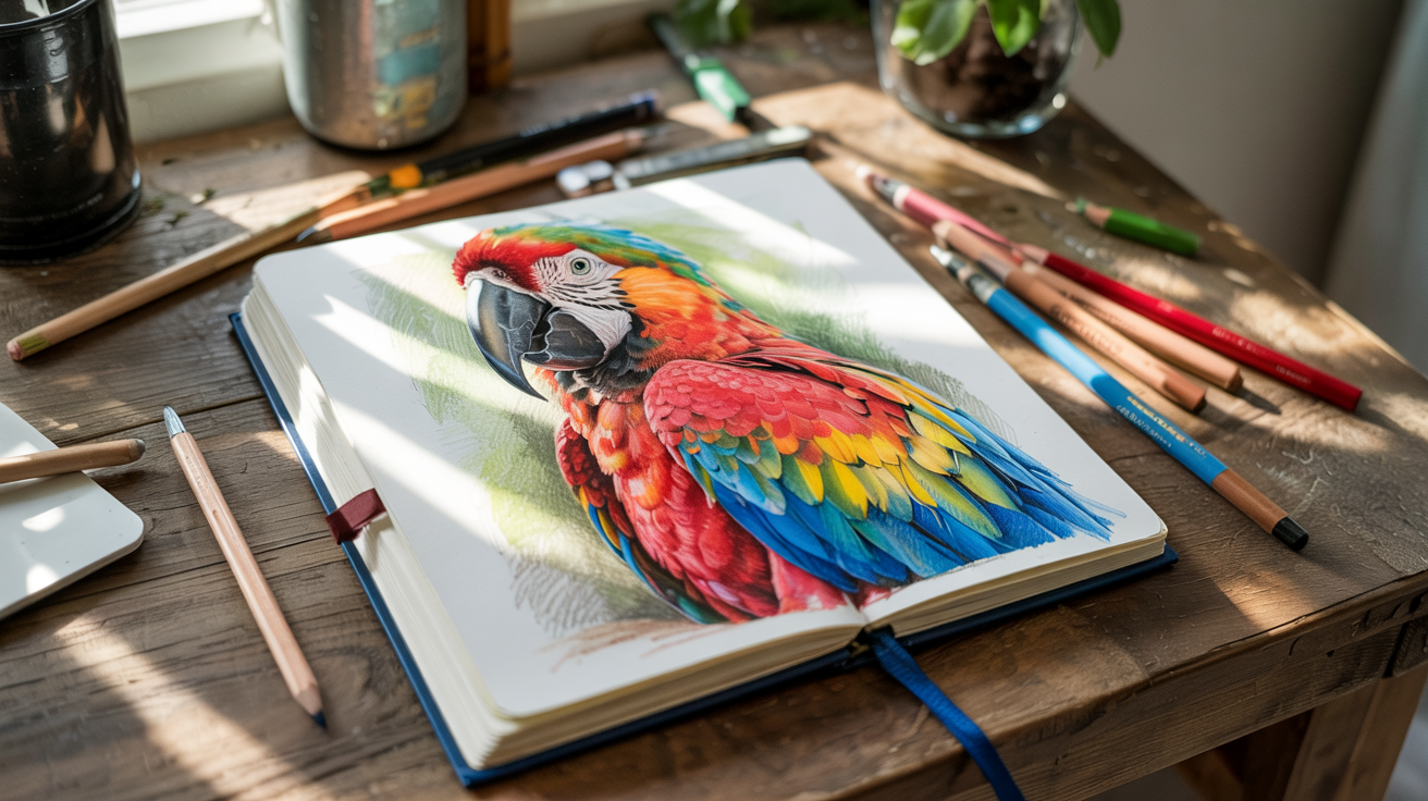 How to Draw a Parrot: A Fun and Easy Tutorial for All Ages - Meredith Plays