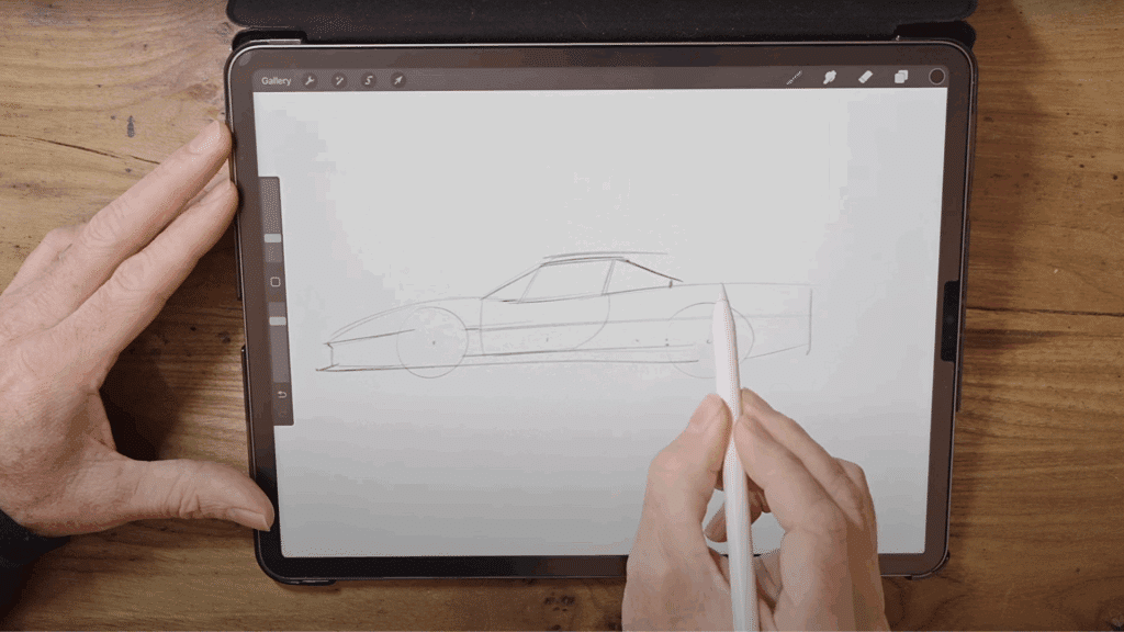 How to Create a Lifelike Ferrari F40 Drawing - Meredith Plays