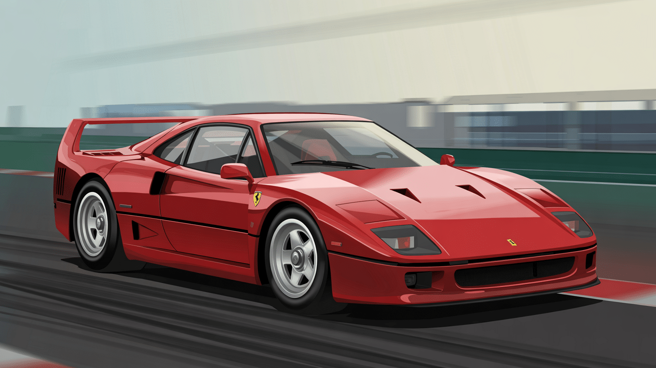 How to Create a Lifelike Ferrari F40 Drawing - Meredith Plays