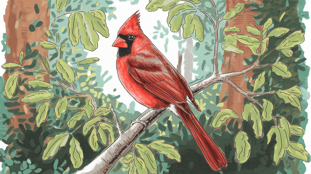How to Draw a Cardinal in Just 9 Easy Steps - Meredith Plays