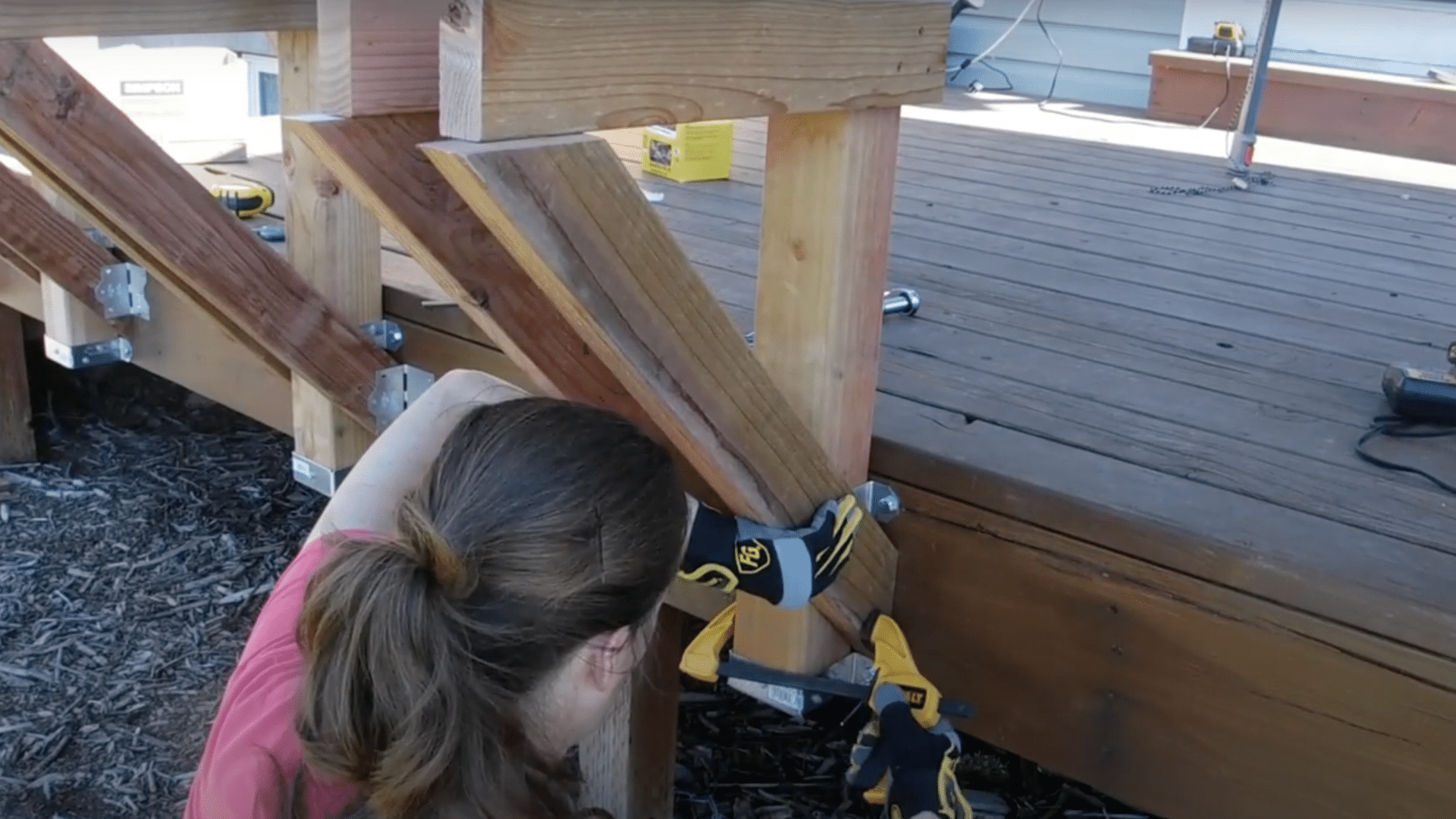 DIY Tutorial: How To Build a Deck Bench with Backrest - Meredith Plays