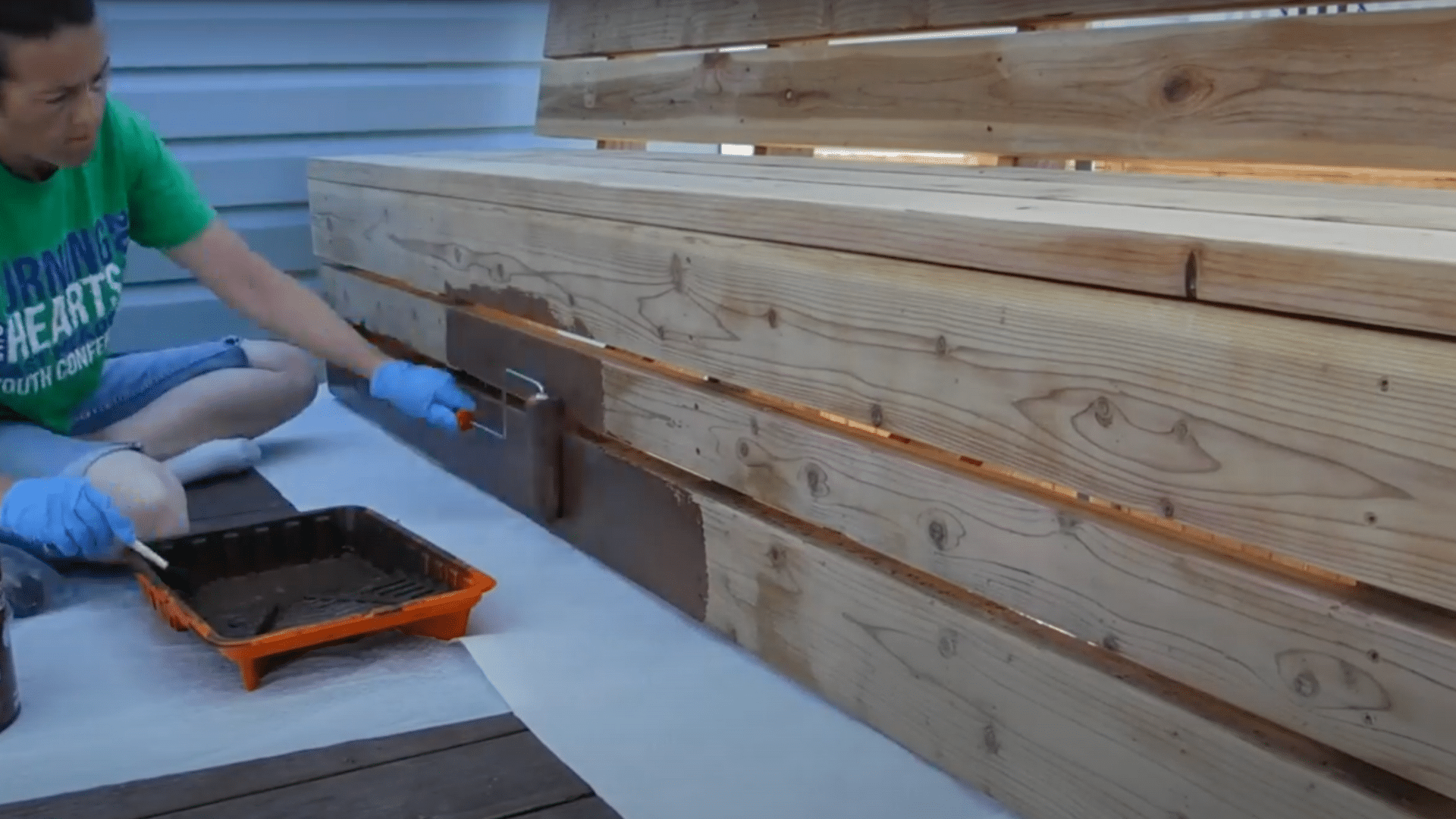 DIY Tutorial: How To Build a Deck Bench with Backrest - Meredith Plays