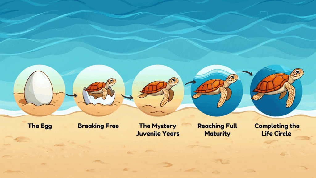 Incredible Stages in the Life Cycle of a Sea Turtle - Meredith Plays